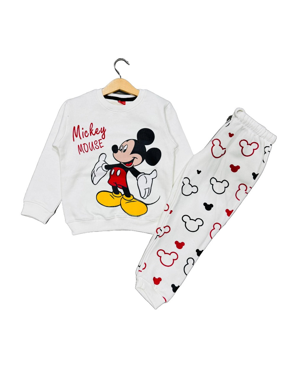 Mickey mouse white tracksuit- Boys – Coco Club